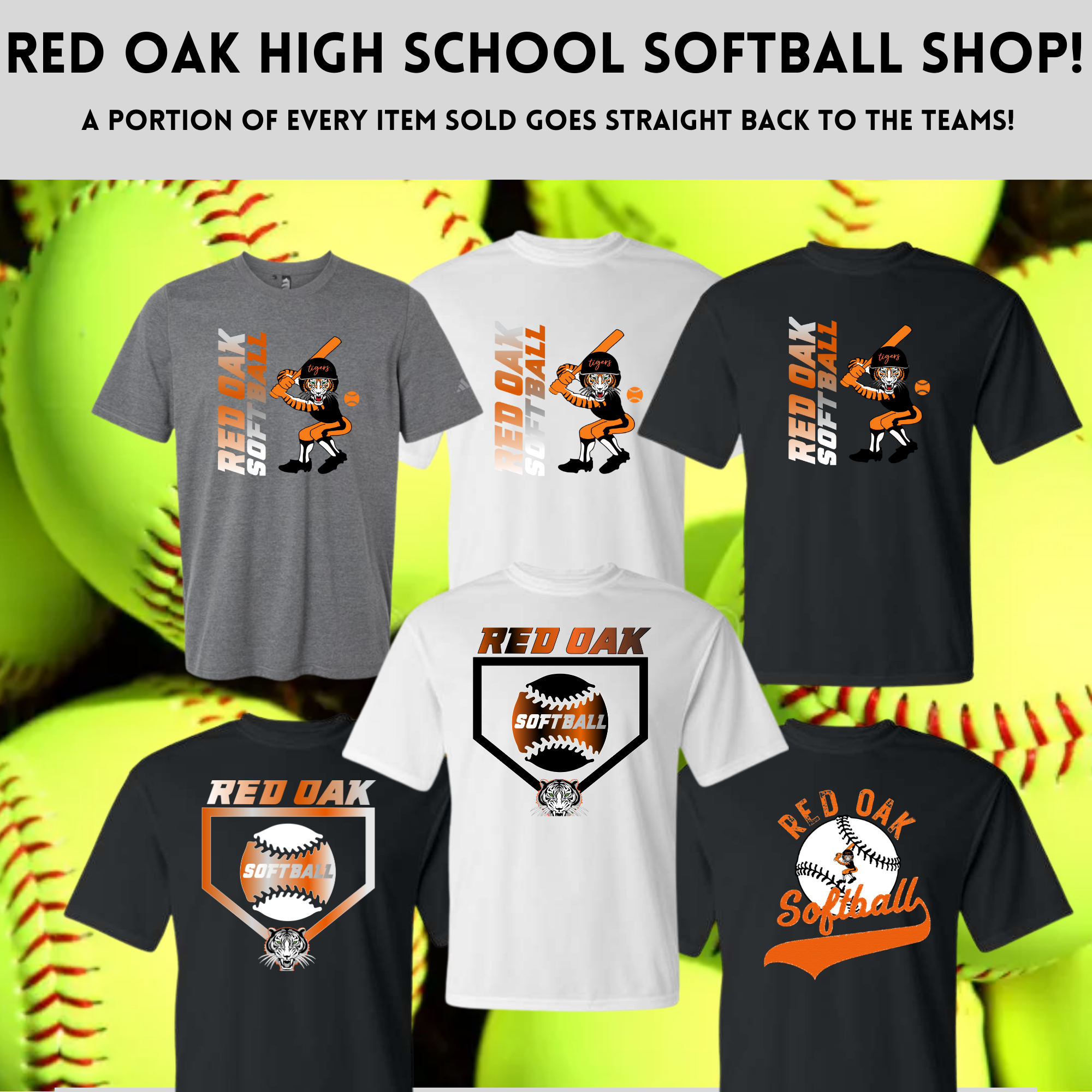 Red Oak High School Softball 2025 – VANN BRANDS Custom Designs