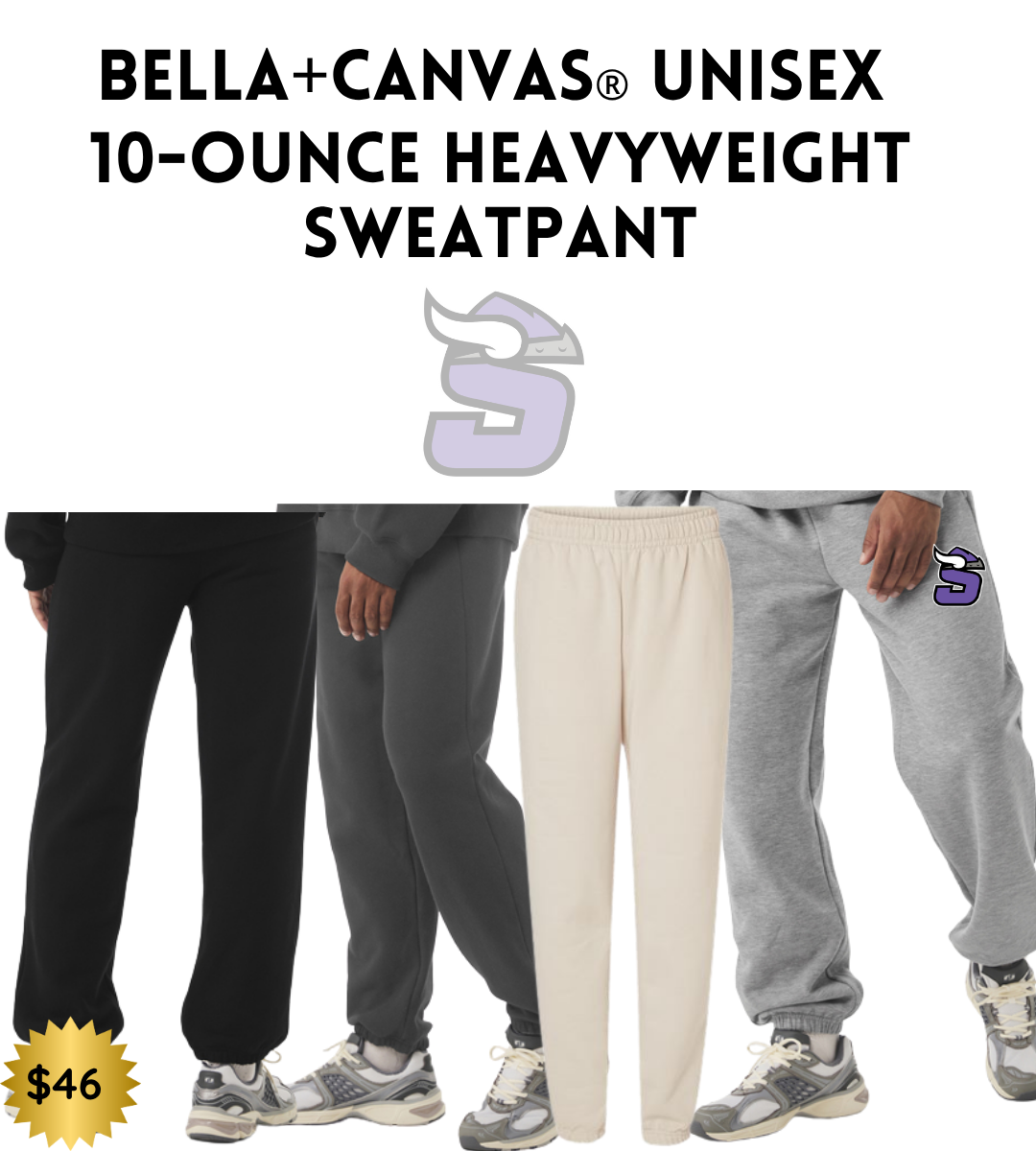 STBB2526 BELLA+CANVAS® Unisex 10-Ounce Heavyweight Sweatpants – VANN ...