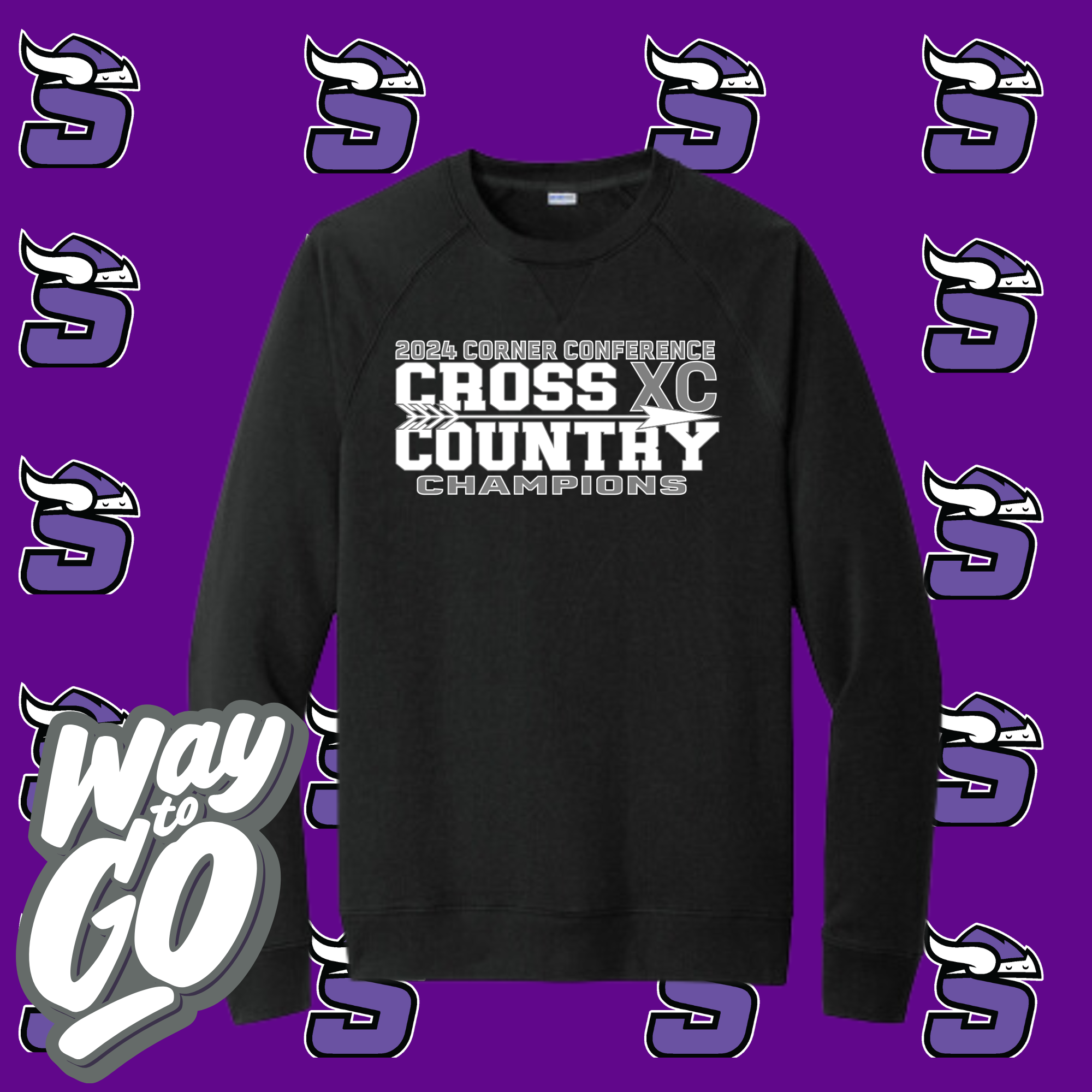SCCC Stanton Cross Country Corner Conference Champions Crewneck Sweats ...